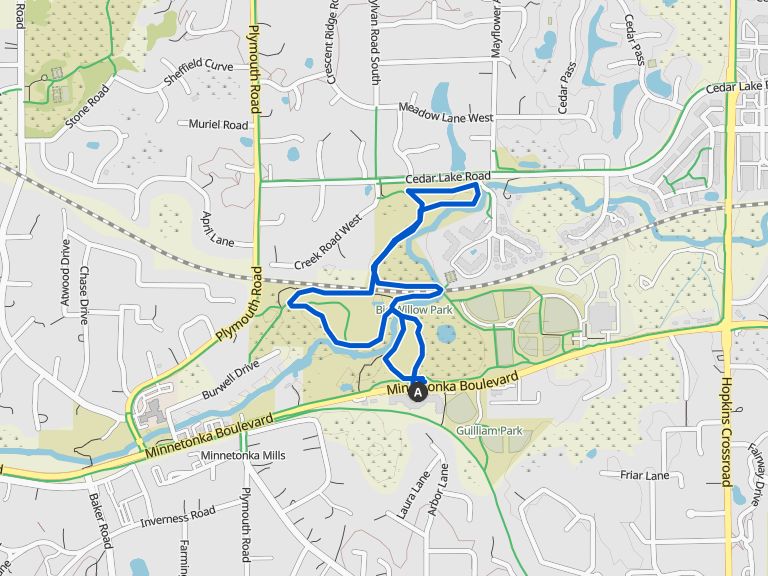 Hike in Big Willow Park 2023-01-09 | Wanderung | Komoot